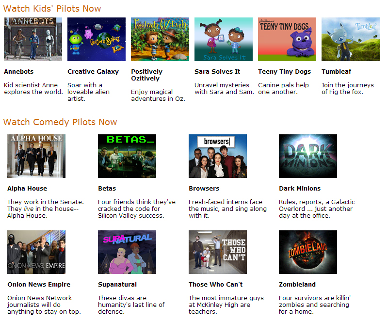 Amazon Begins 'Pilot Season' with 14 Original Shows | Den of Geek